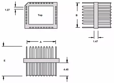 Winslow W9190 20 Pin PLCC Surface-Mount Plug | Warwick Test Supplies